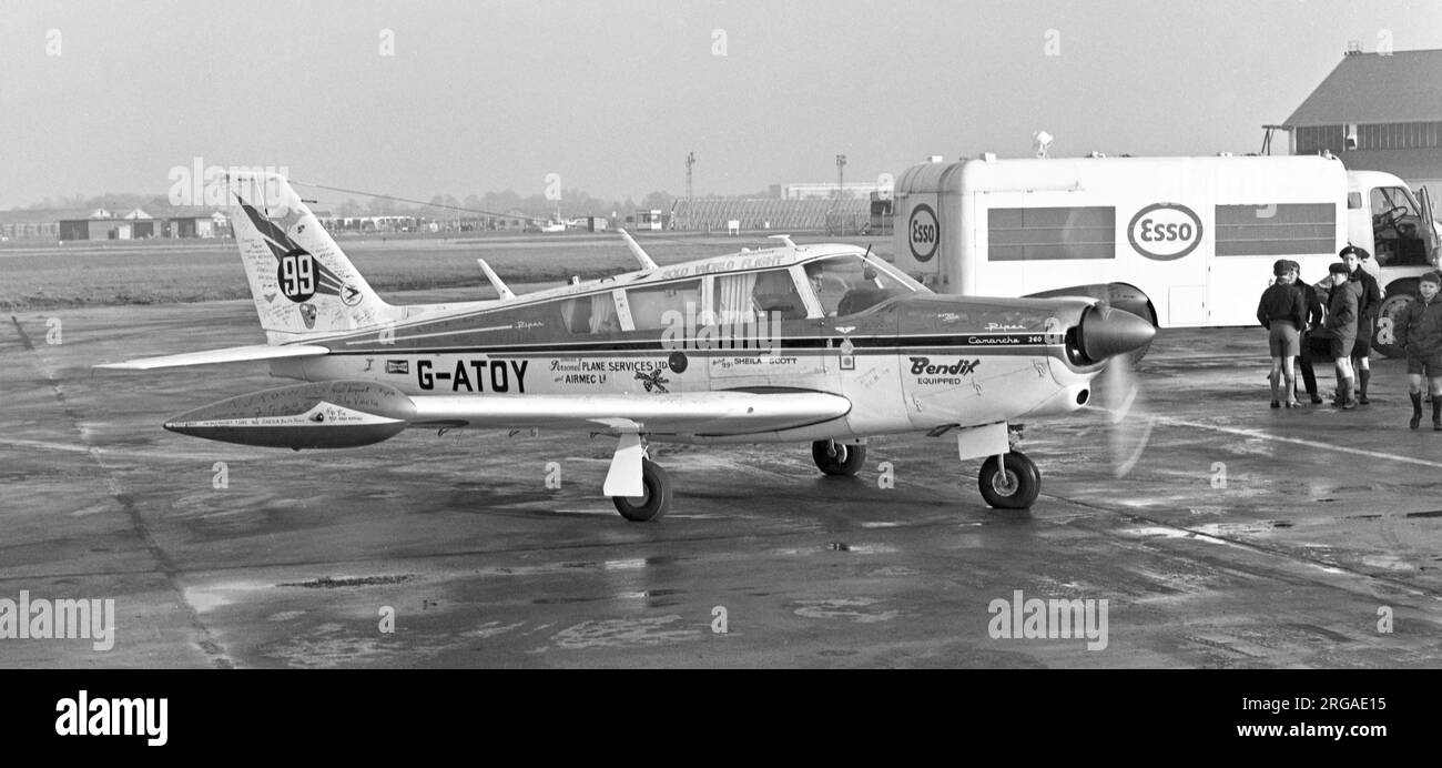 Piper PA-24-260B Commanche G-ATOY 'Myth Too' (msn ). The aircraft flown ...