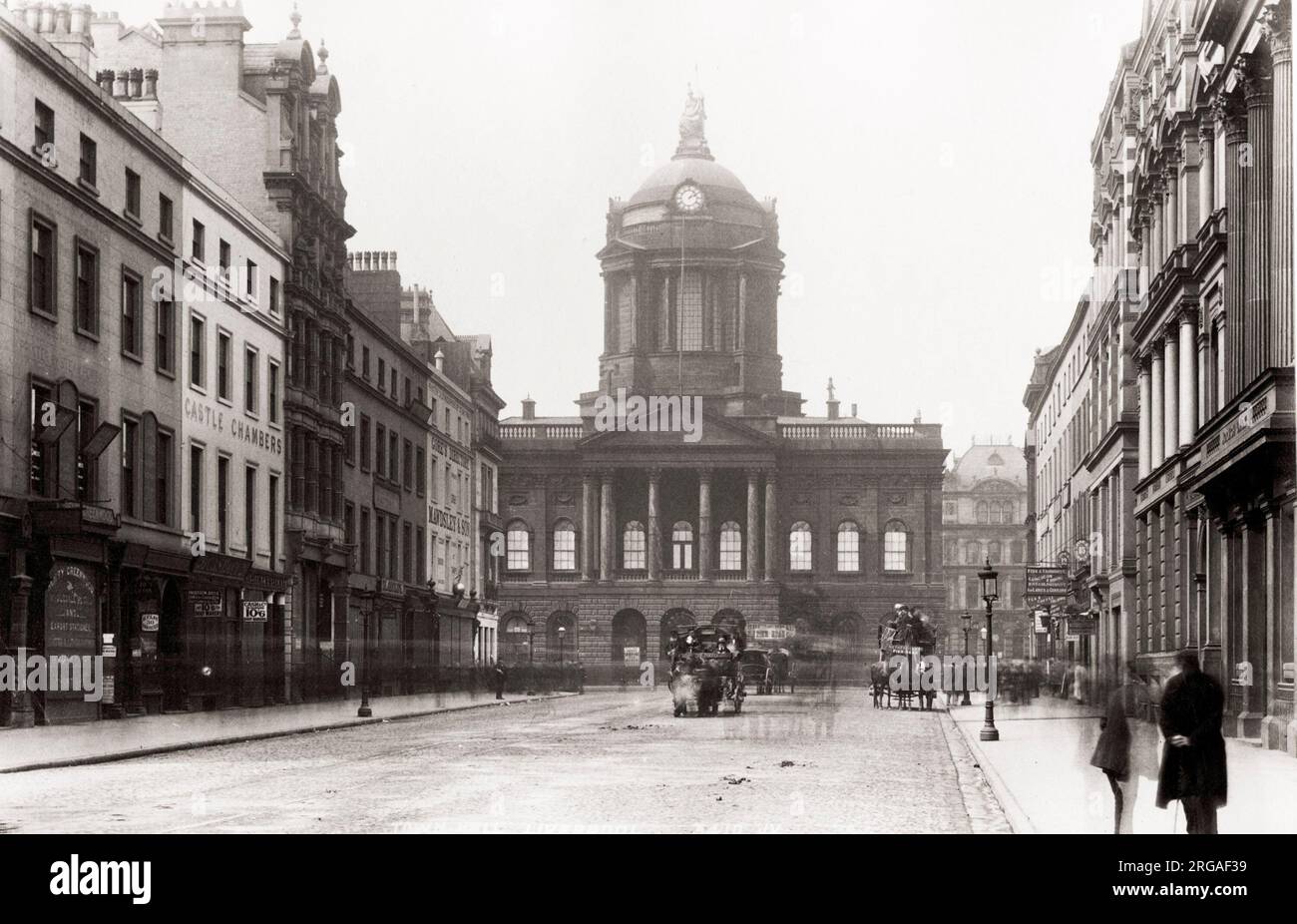 Vintage 19th century photograph: town hall, Liverpool Stock Photo - Alamy