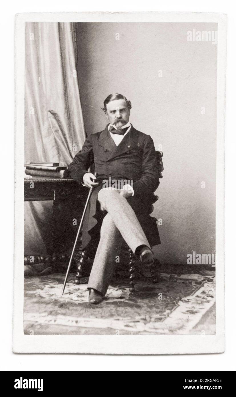 Vintage 19th century photograph: Emile Felix Fleury, French general and ...