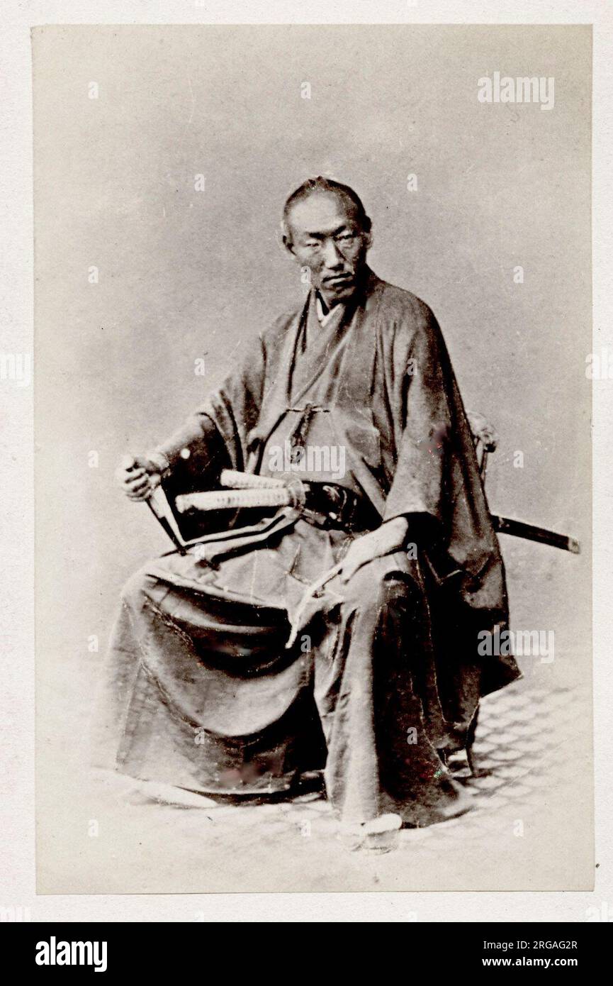 Vintage 19th century photograph - early photographic portrait from ...