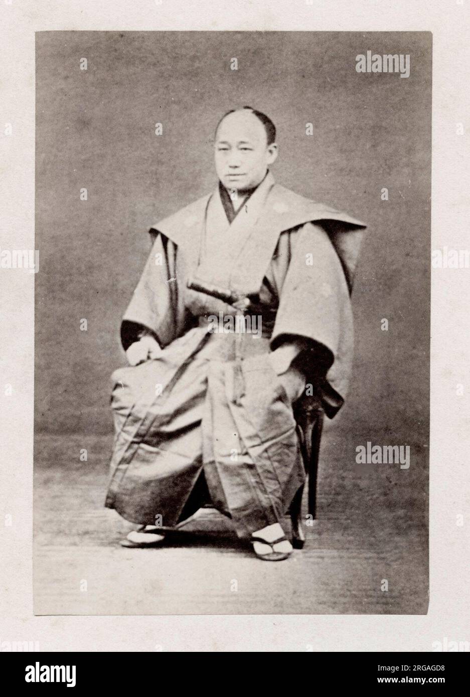 Vintage 19th century photograph - early photographic portrait from ...