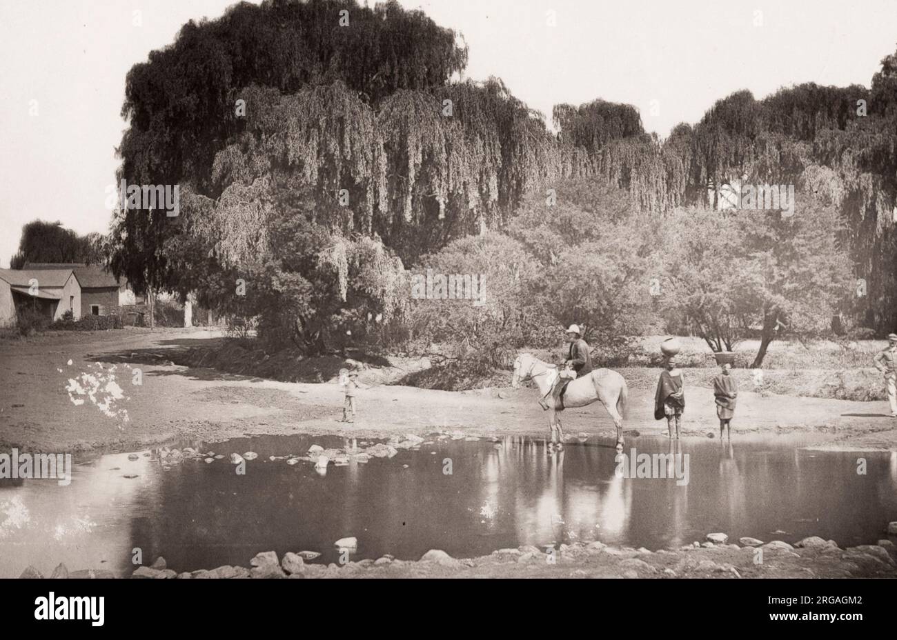 19th century vintage photograph: entrance to Pretoria, Middleburg Road ...
