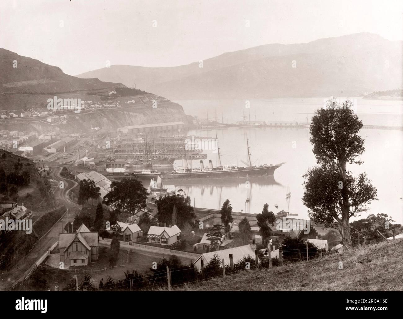 Lyttelton harbour 19th century hi-res stock photography and images - Alamy