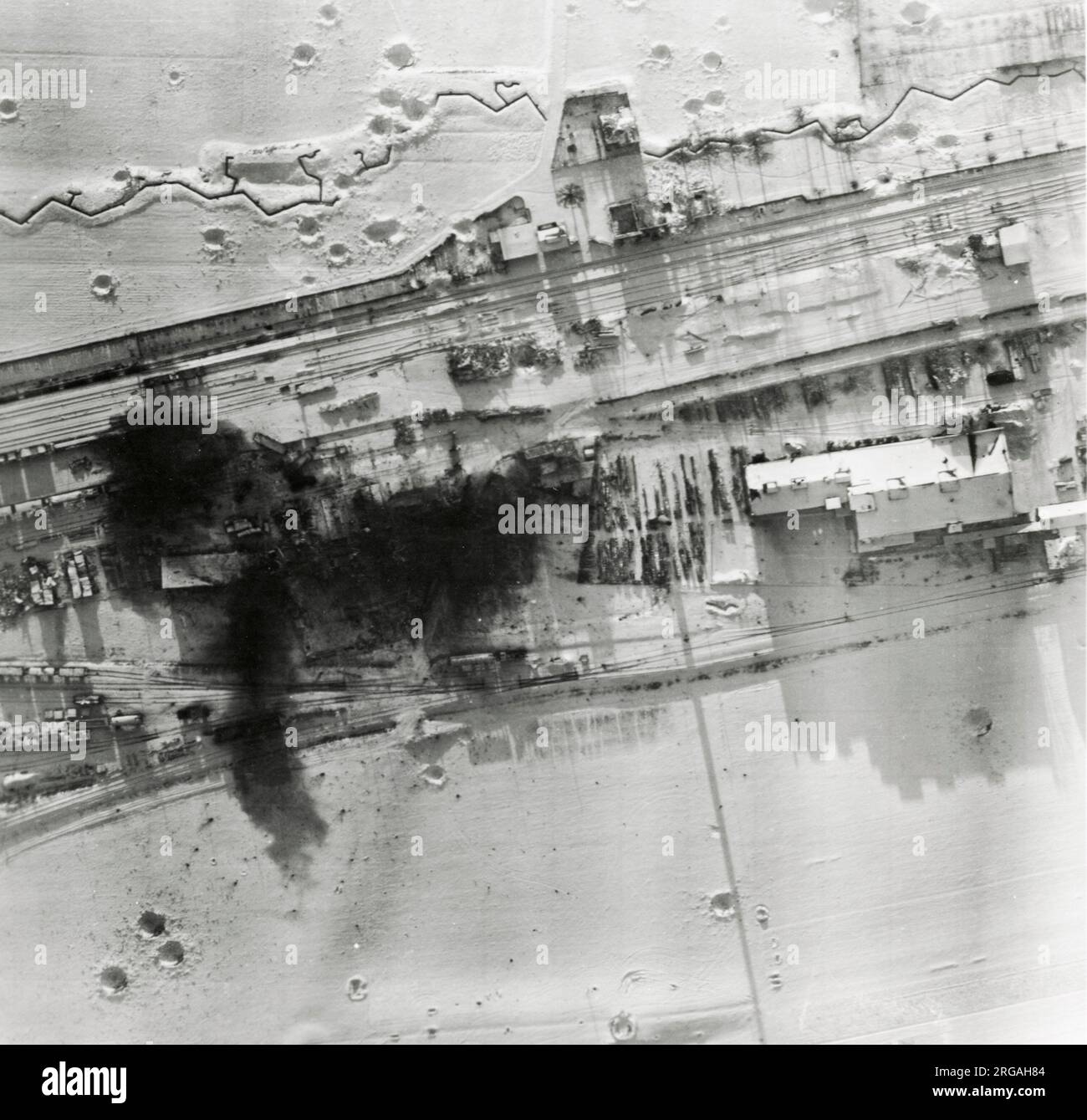 Vintage World War II photograph - official US military photo: railway ...