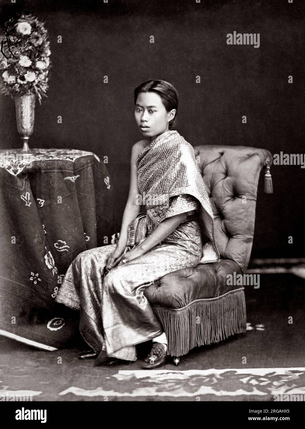 c.1880 South East Asia - Thailand Siam royal princess or consort, Rama ...
