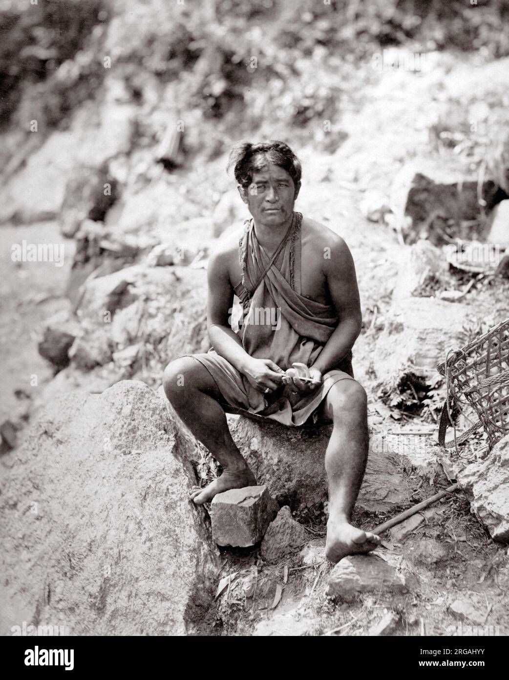 c. 1860s India - Lepcha or Rongkup man from Sikkim Nepal Bhutan. Samuel ...