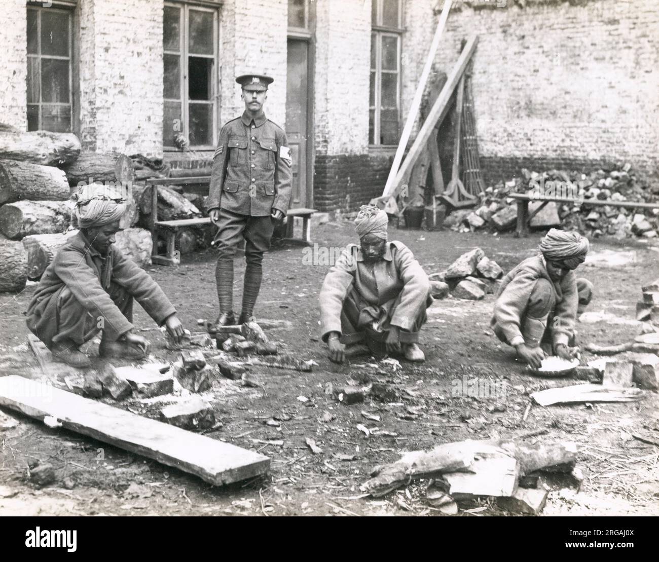 Vintage World War One photograph - WWI: Indian colonial soldiers ...