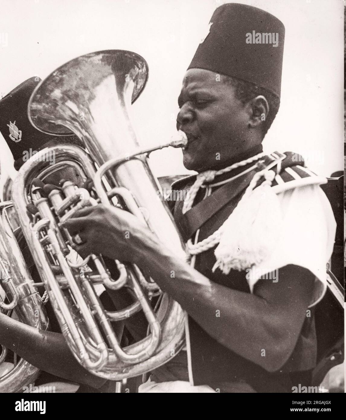 1940s East Africa army - bandsman musician Photograph by a British army ...