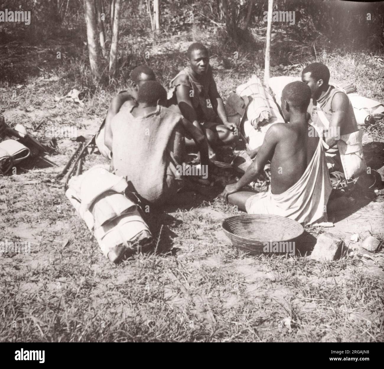 1940s East Africa - Uganda - migrant workers from the Congo with their ...