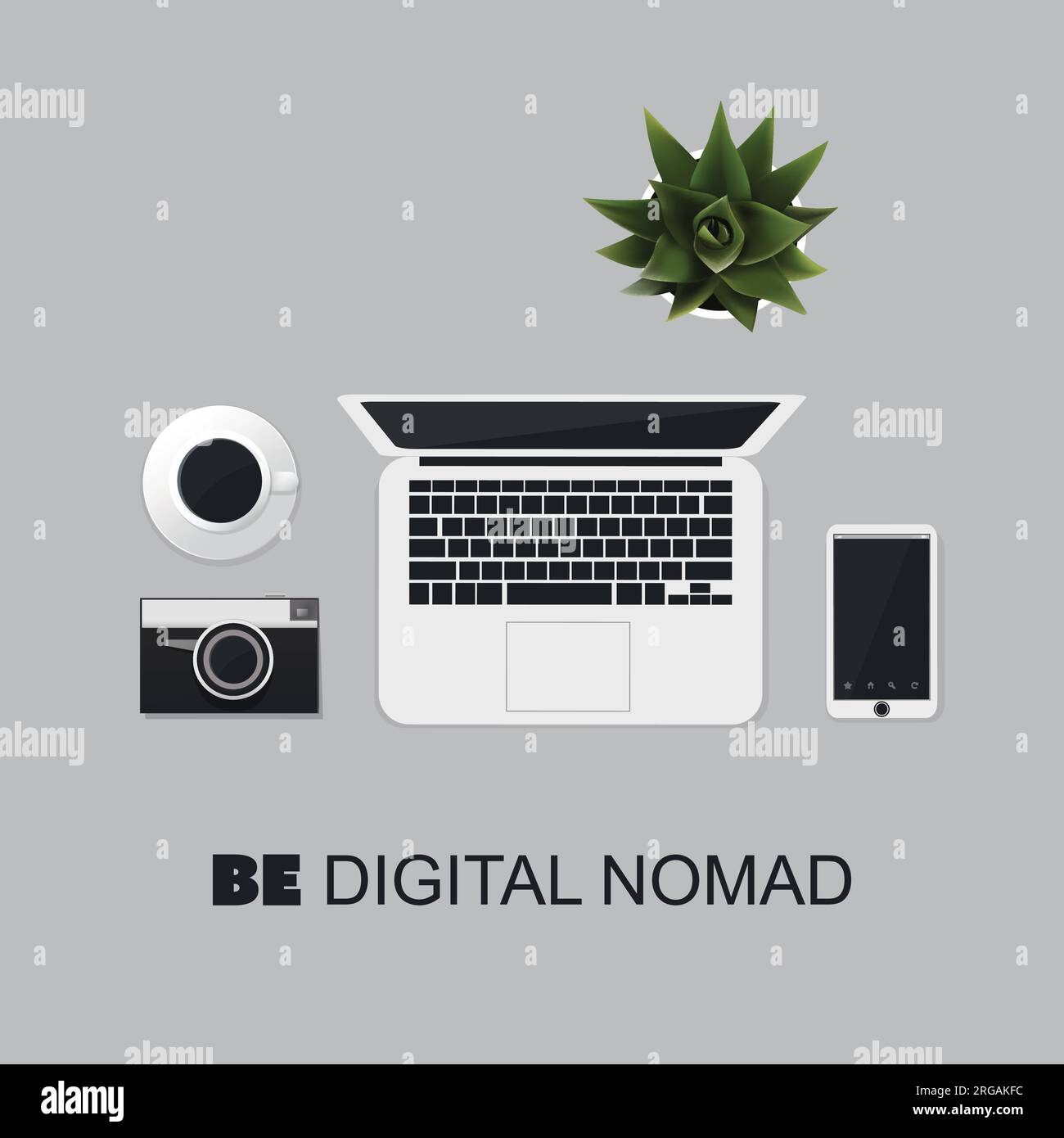 Digital nomad vector vectors Stock Vector Images - Alamy