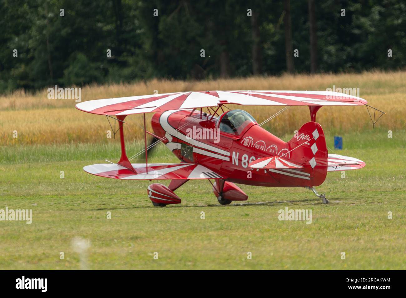 Speck-Fehraltorf, Zurich, Switzerland, July 1, 2023 N-8671 Pitts S-1S ...