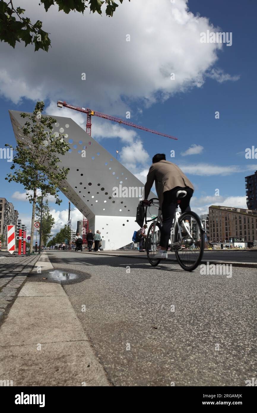 The Sailing Tower, Aarhus docklands, Denmark Stock Photo - Alamy
