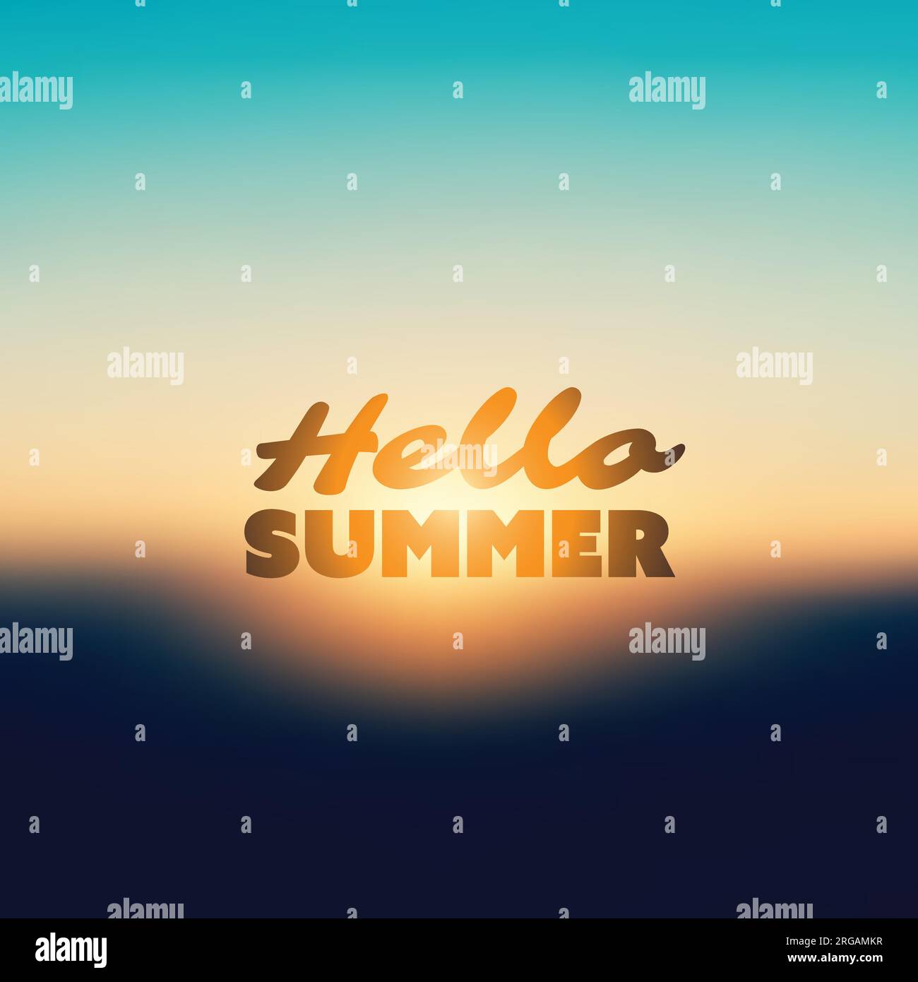 Inspirational Sentence, Message for Season's Start - Hello Summer Label ...