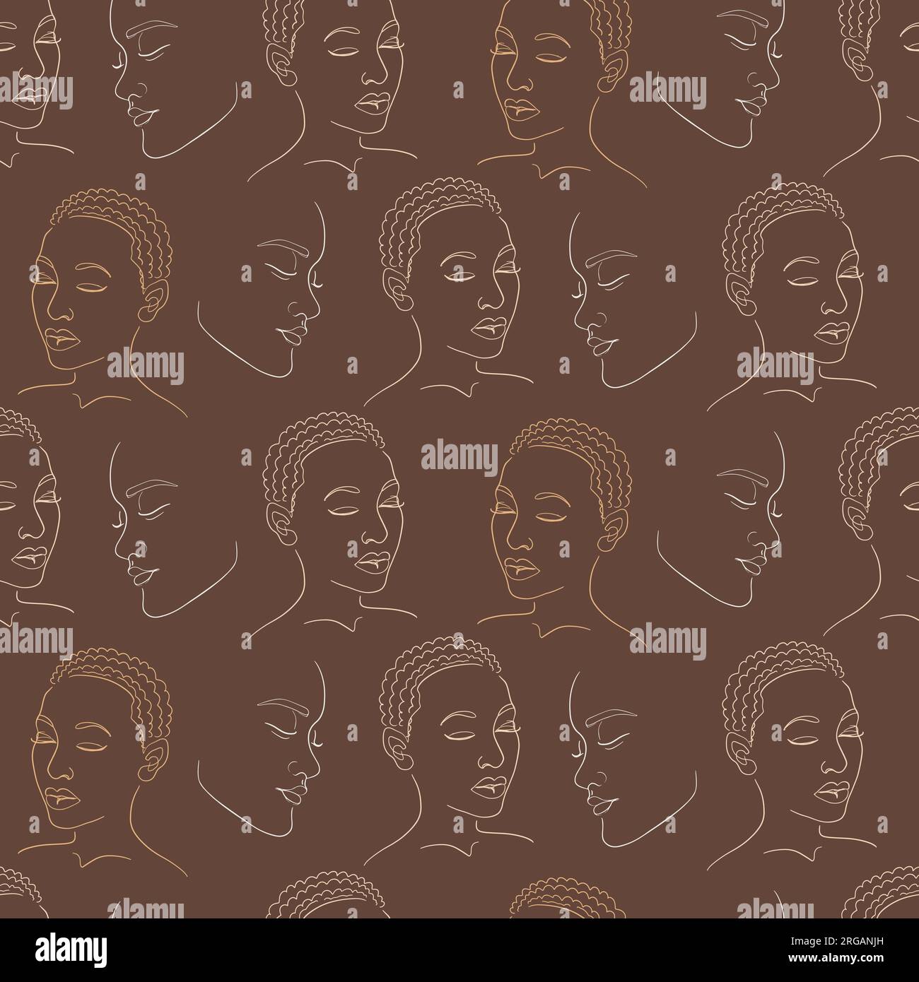African black female faces Stock Vector Images - Alamy