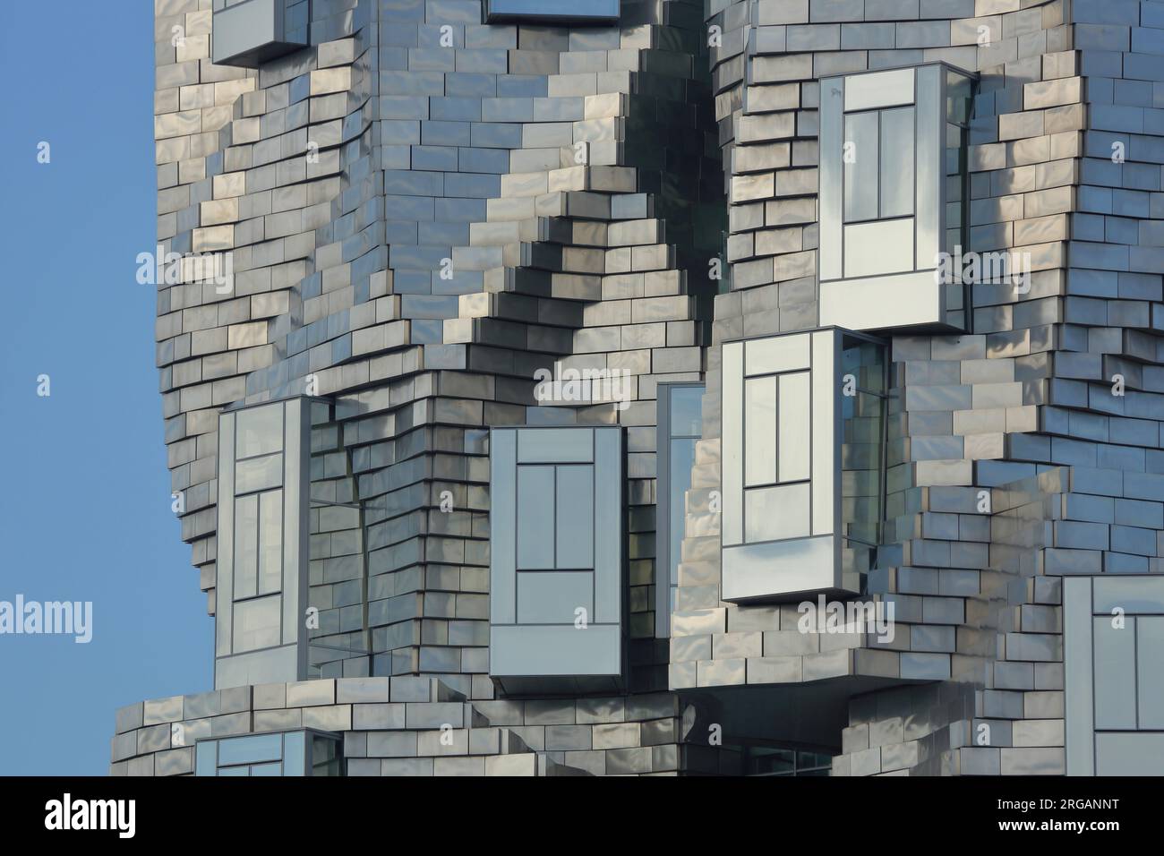 Roof with window from the modern building Tour Luma 56m high by ...