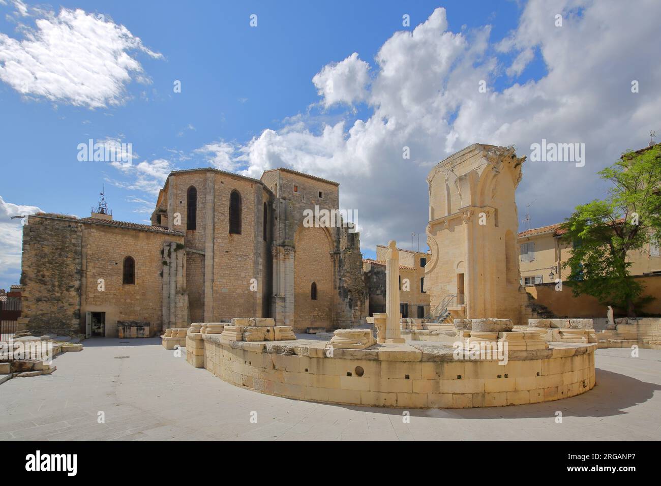 UNESCO Romanesque archaeological site and former upper church at St ...