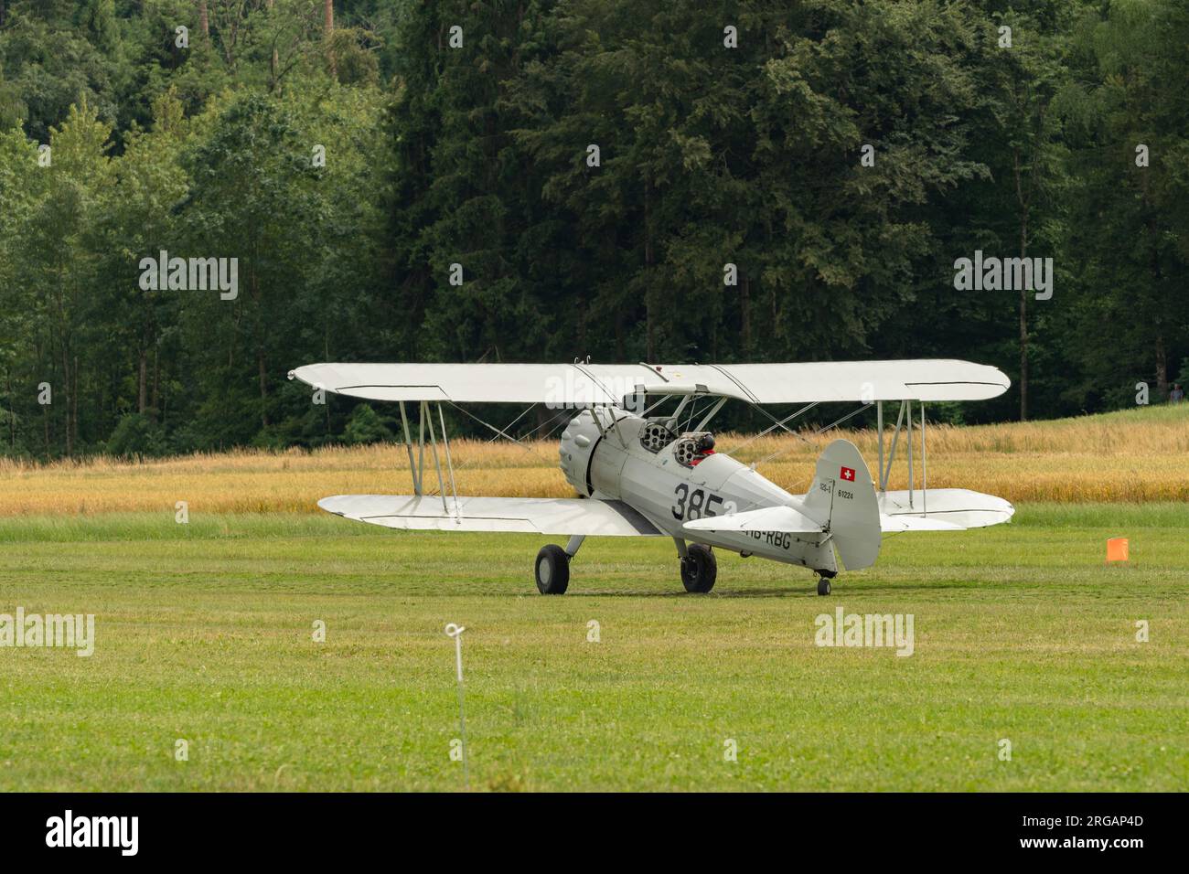 Speck-Fehraltorf, Zurich, Switzerland, July 1, 2023 HB-RBG Boeing E75 ...