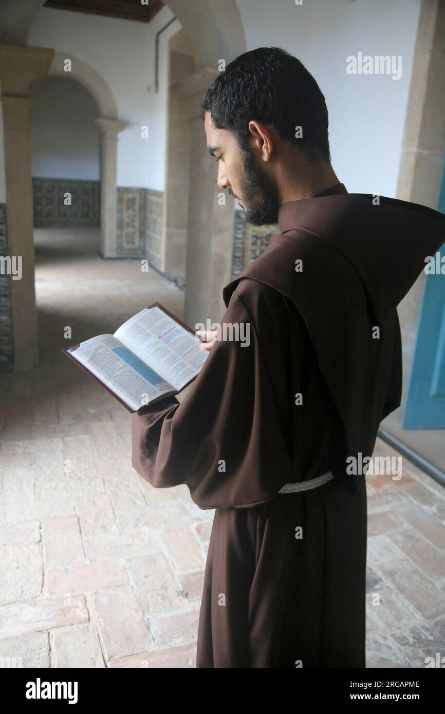 salvador, bahia, brazil - march 24, 2022: Franciscan monk seen during a ...