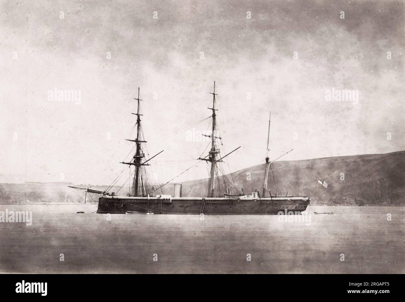 Vintage 19th century photograph: HMS Resistance - a Defence-class ...