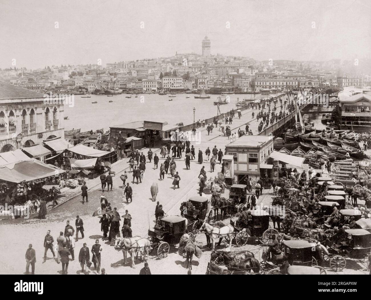 Early 1900s photo galata bridge hi-res stock photography and images - Alamy