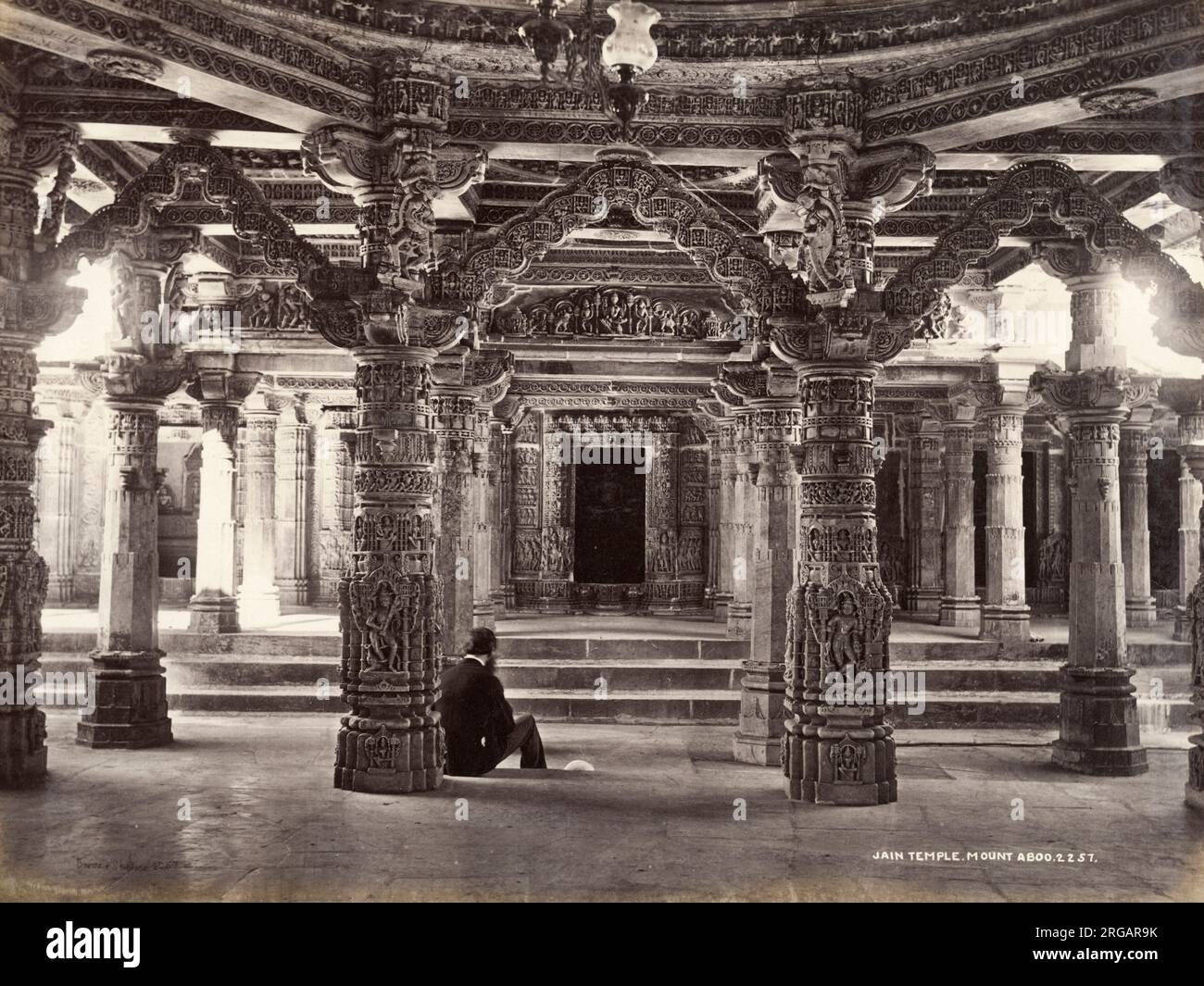 19th century vintage photograph - Jain temple, Mount Abu, image by ...