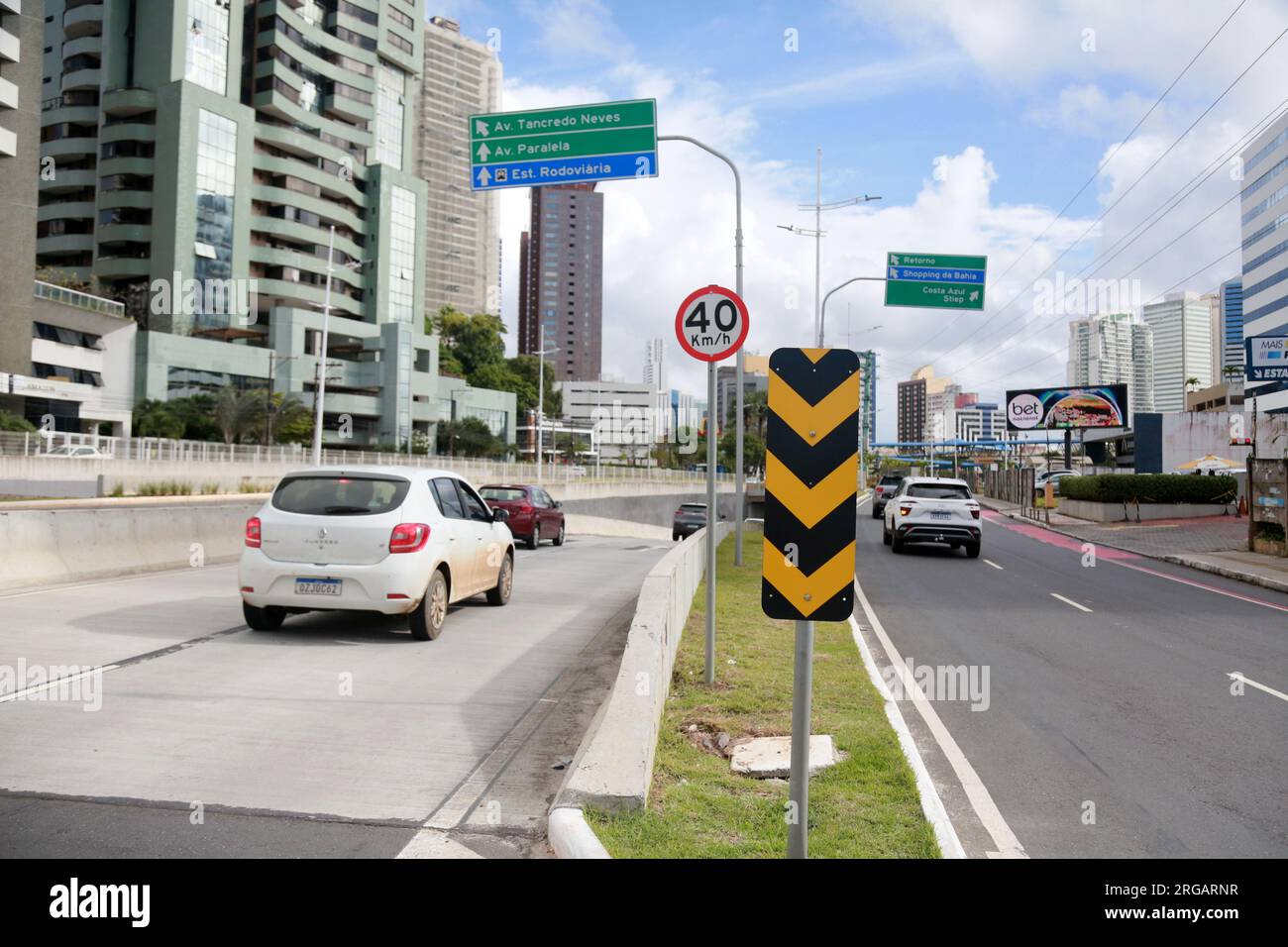salvador, bahia, brazil - may 9, 2022: zebra-shaped road signs ...