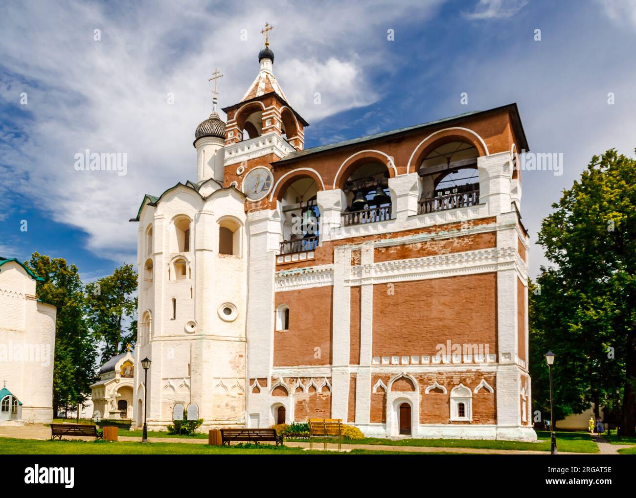 Suzdal, Russia. Spaso-Evfimiev monastery - Male monastery. Bell tower ...
