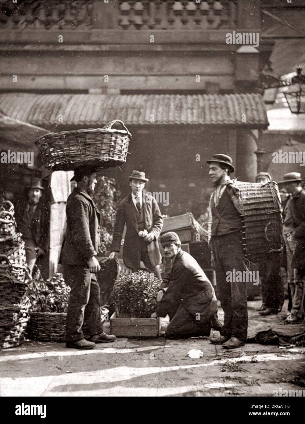 John Thomson, Street Life in London, 1878, Covent Garden labourers ...