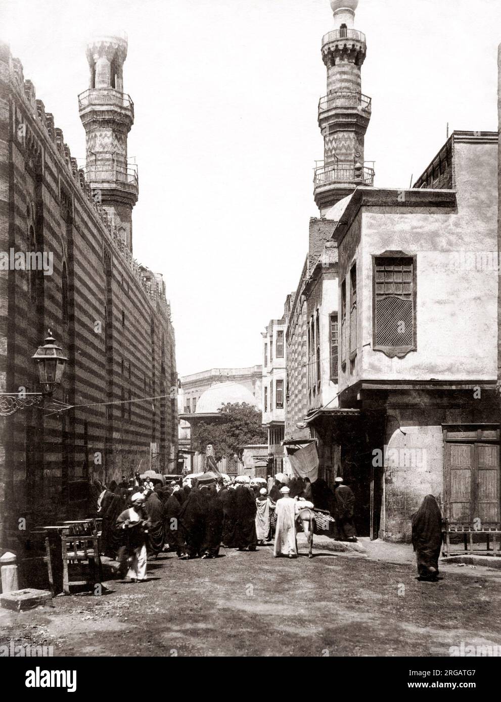 Arab funeral procession, Cairo, Egypt, c.1880's Stock Photo - Alamy