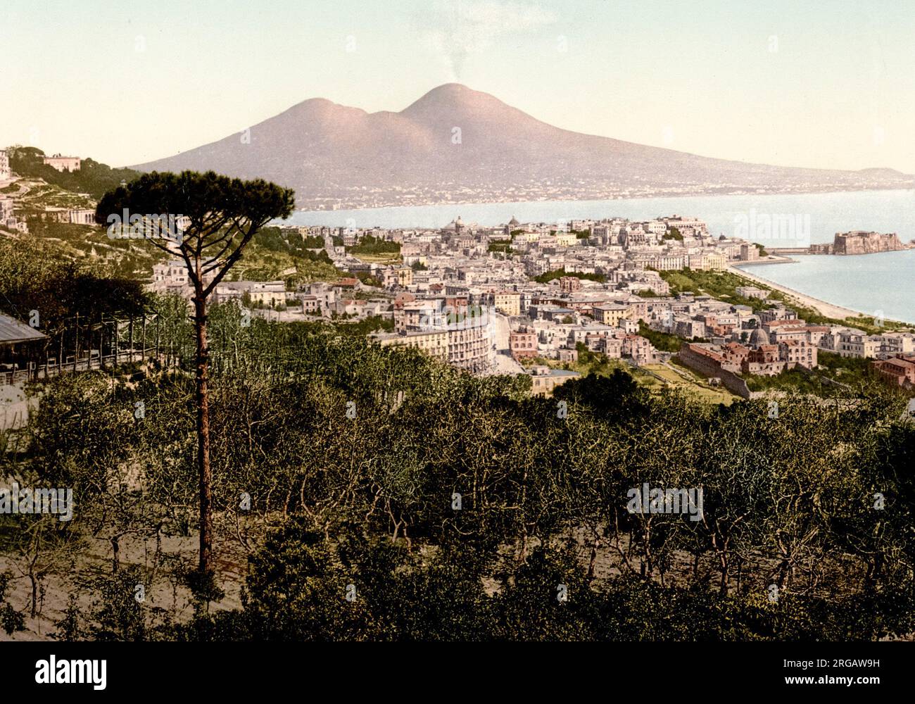 Vintage 19th century volcano hi-res stock photography and images - Alamy