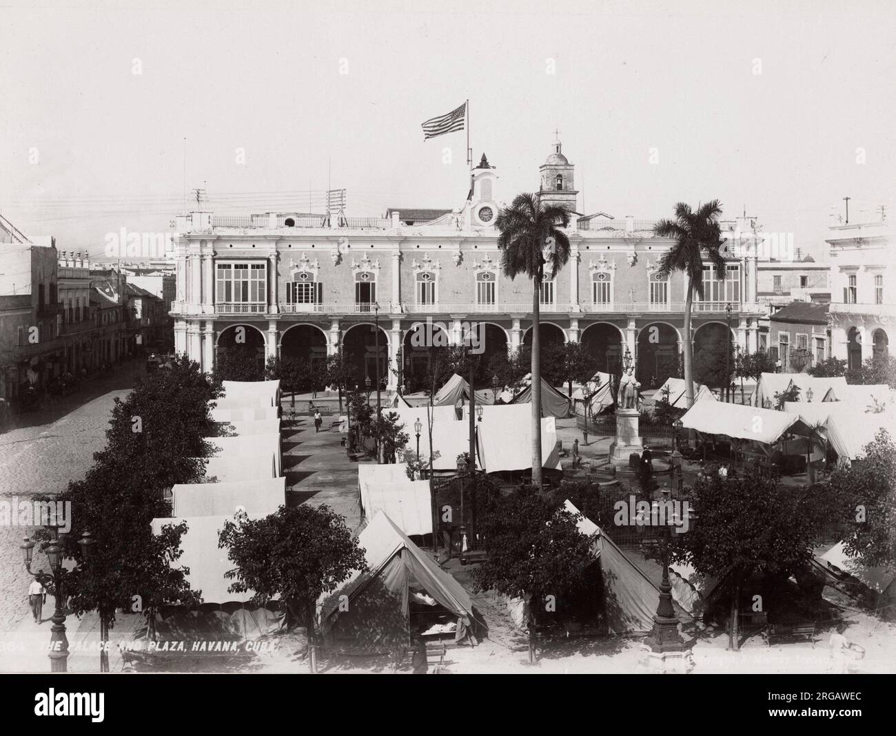 c.1900 photograph - Cuba: Palace and Plaza, Havana Stock Photo - Alamy
