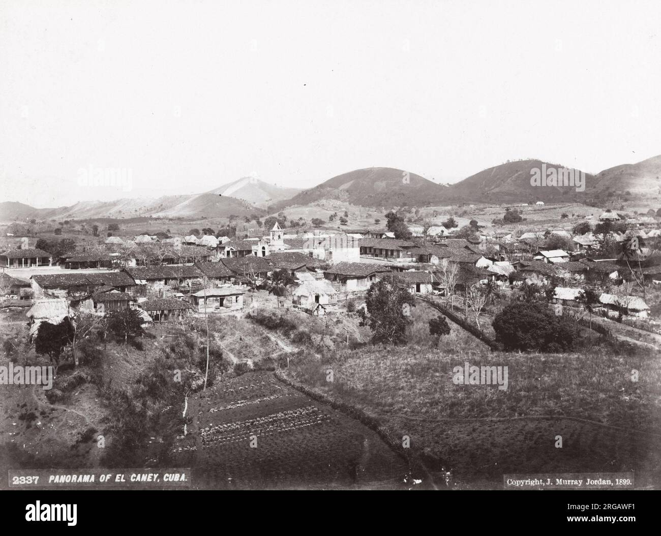 c.1900 photograph - Cuba: panorama, El Caney Stock Photo - Alamy