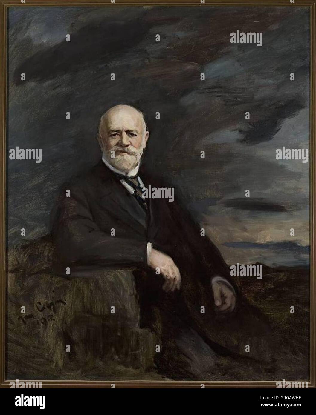Portrait of Jan Bloch 1902 by Jan Ciągliński Stock Photo - Alamy