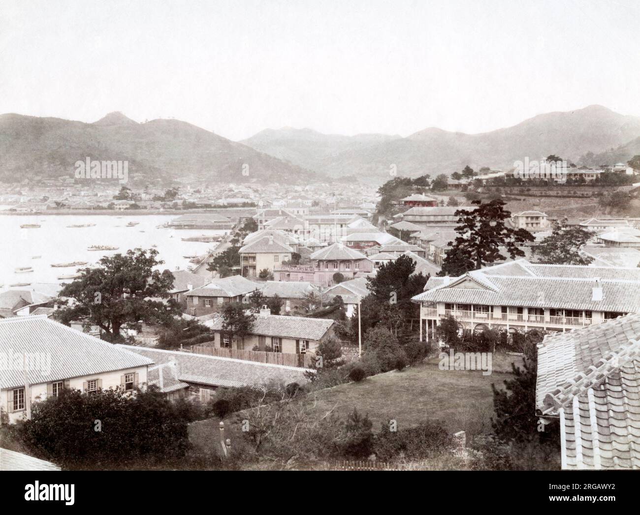 c. 1880s Japan - Dejima Nagasaki Stock Photo - Alamy