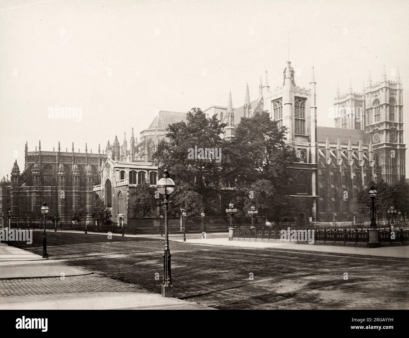 19th century vintage photograph, England religion, church: Westminster ...