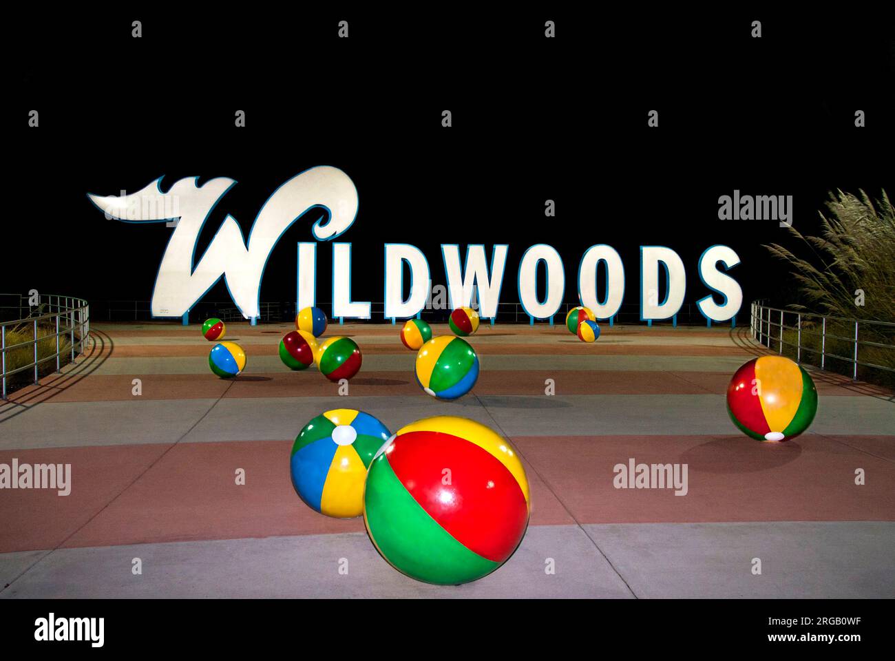 Large wildwoods sign hi-res stock photography and images - Alamy