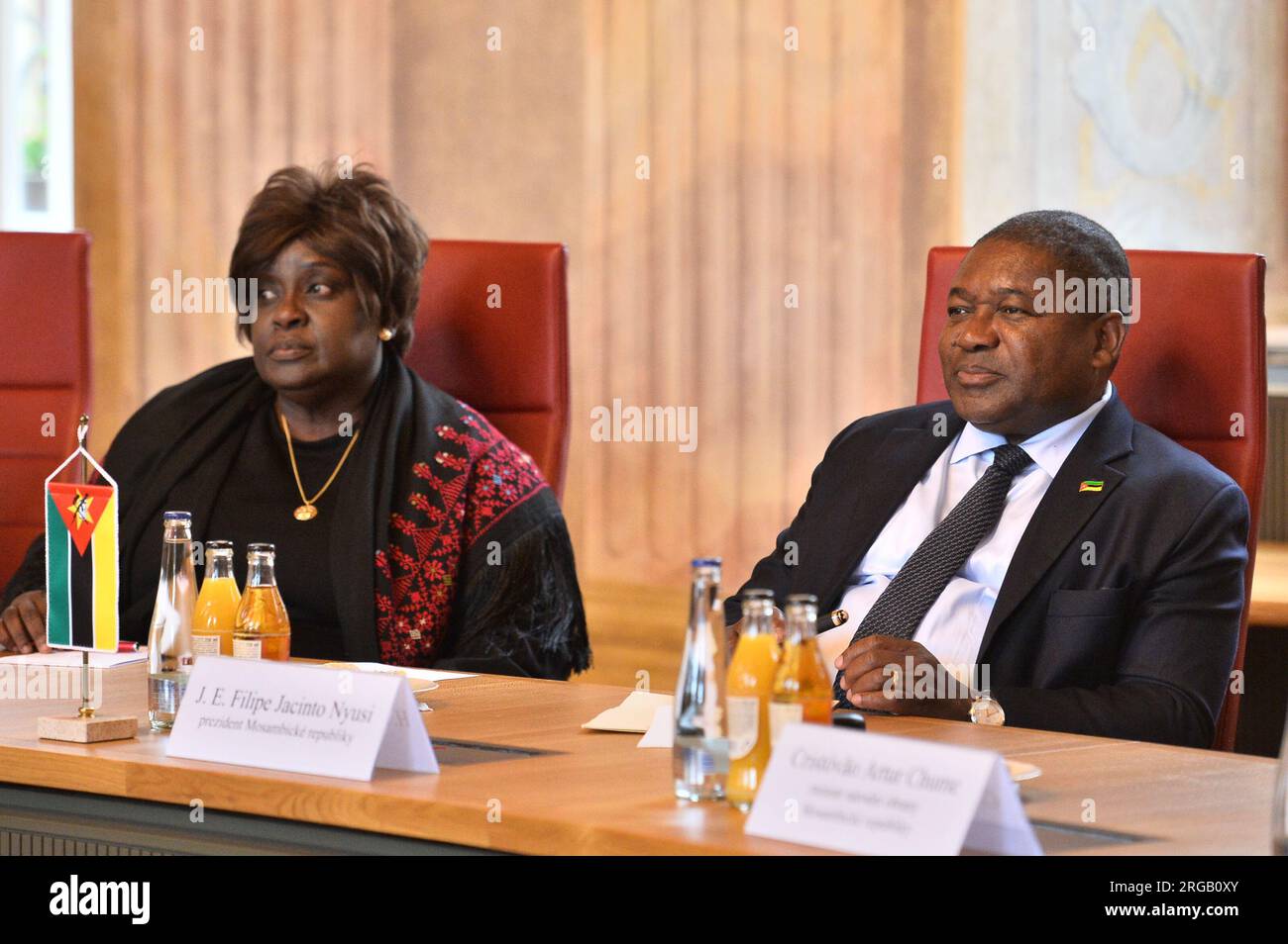 Brno, Czech Republic. 08th Aug, 2023. Mozambican President Filipe Nyusi ...
