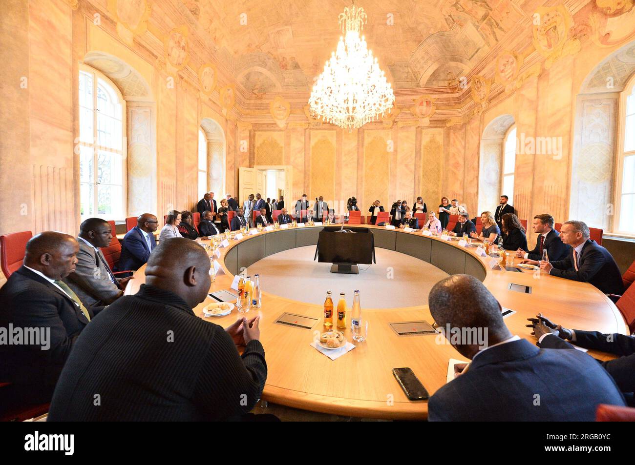 Brno, Czech Republic. 08th Aug, 2023. Mozambican President Filipe Nyusi ...