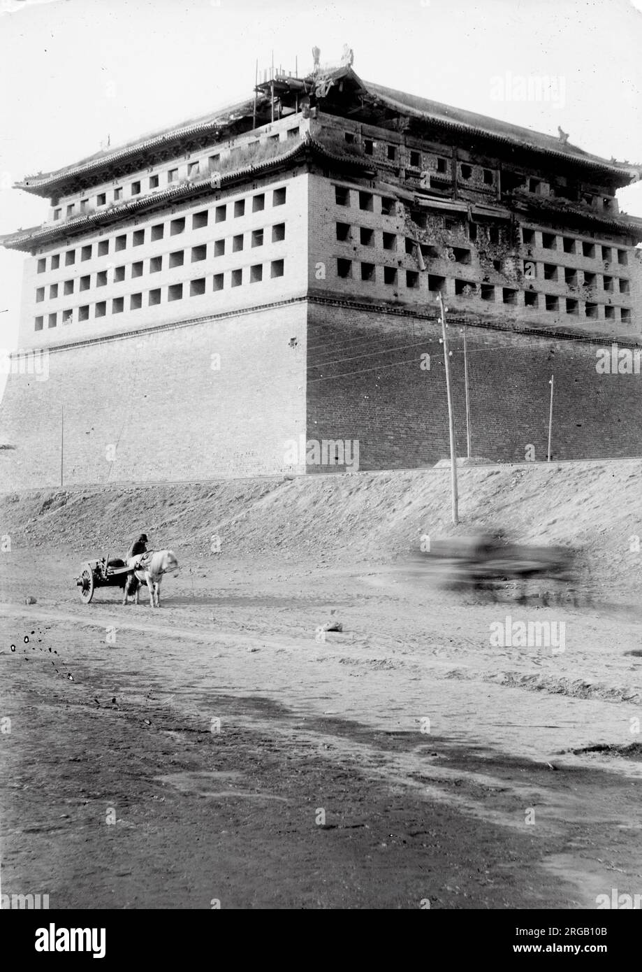 Early 20th century photograph: Tartar city walls, Peking, Beijing ...