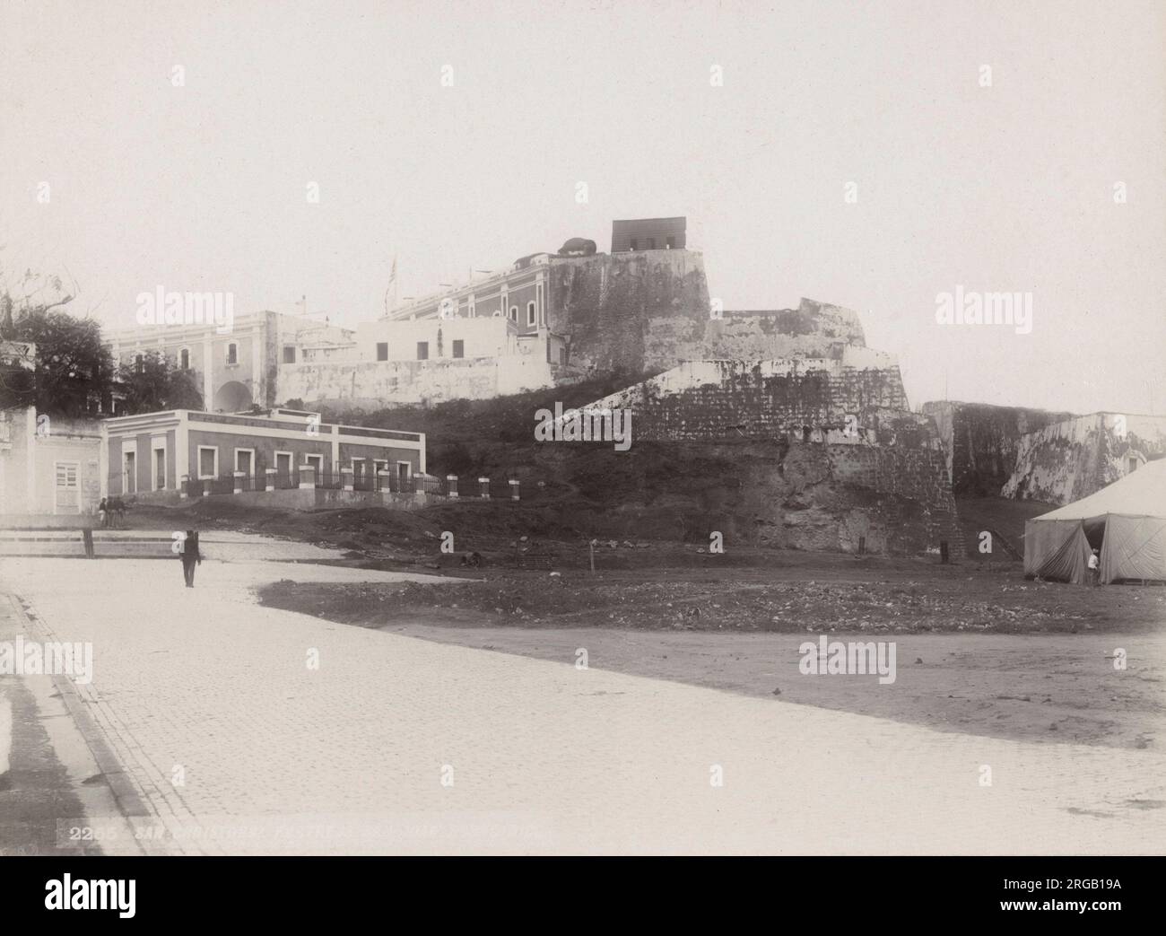 Late 19th century photograph: Castillo San Cristobal, is a fortress in ...