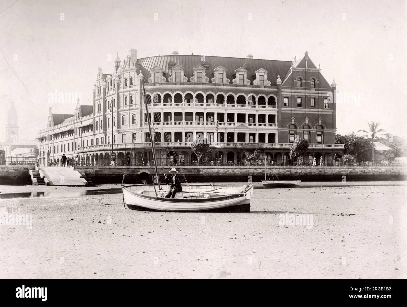 c.1900's vintage photograph: Marine Hotel, Durban, South Africa Stock ...