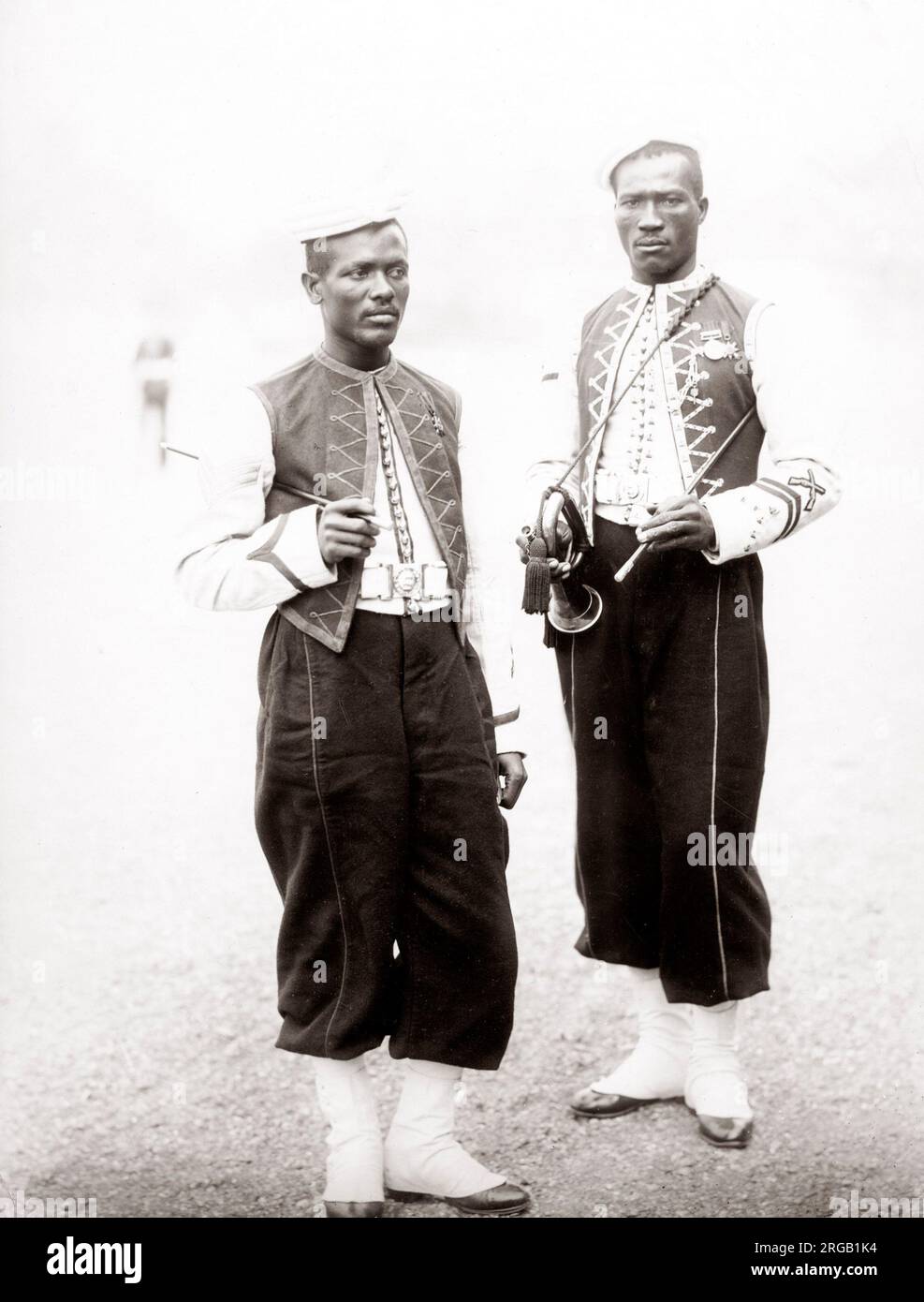 c.1890's British army regiment uniform - sergeant and bugler 2nd West ...