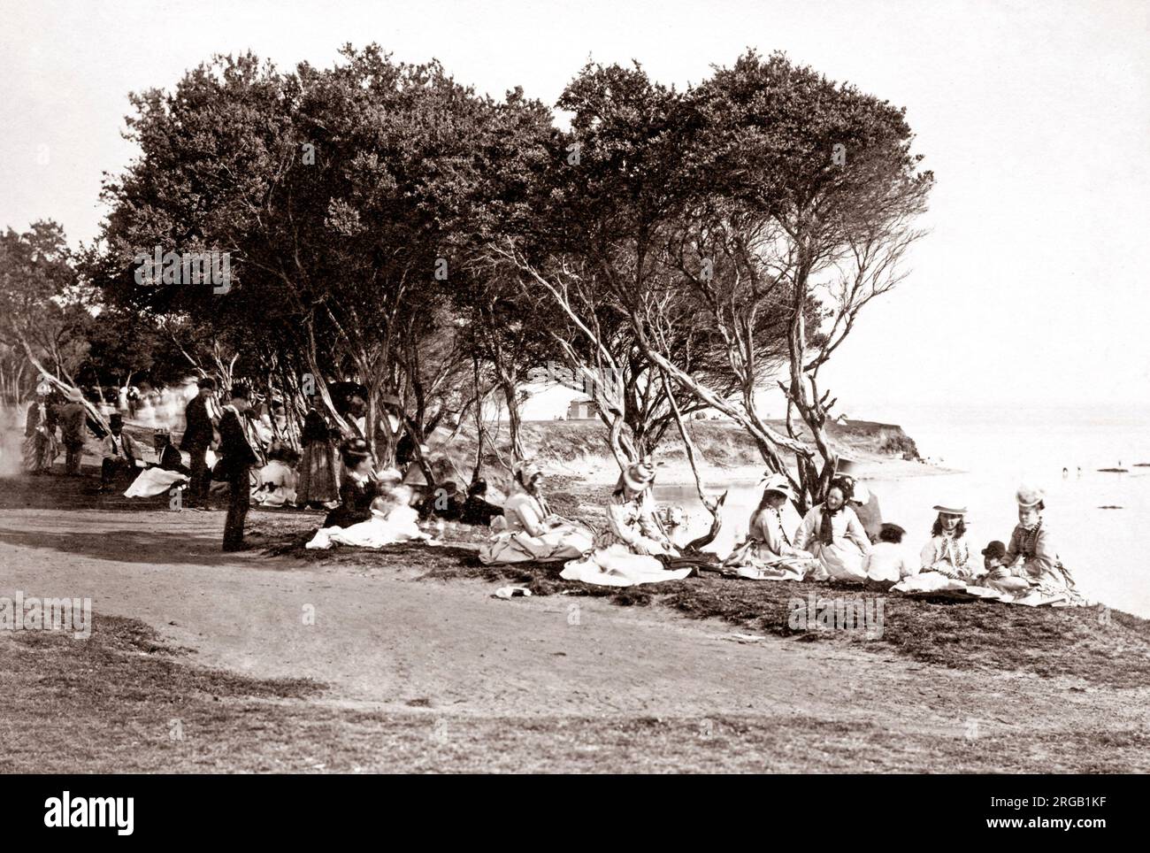 c. 1890 Australia - Brighton Beach Melbourne Stock Photo - Alamy