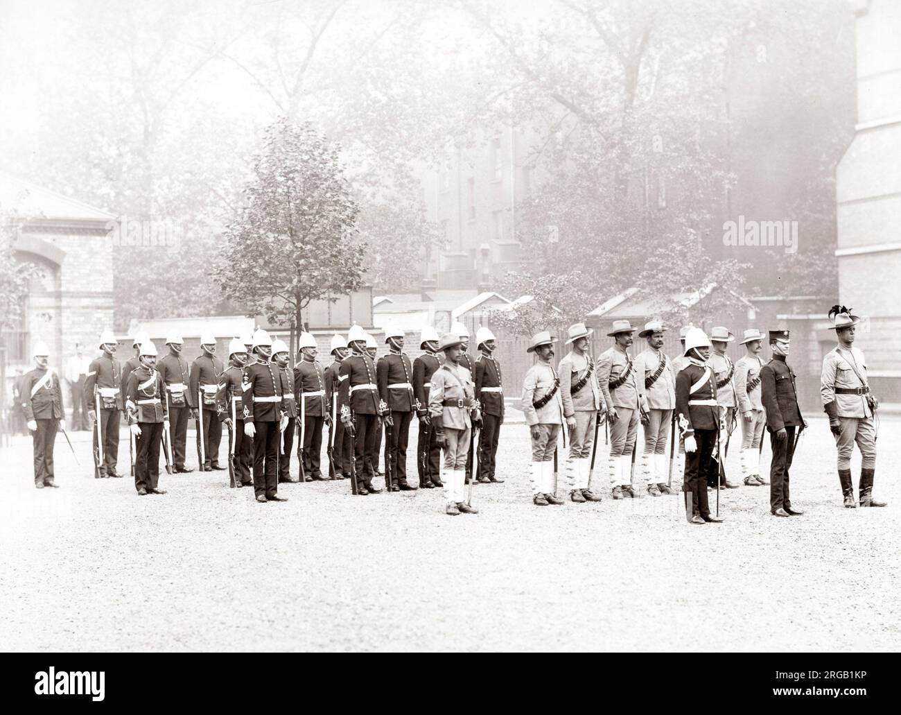 c.1890's British army regiment uniform - colonial regiment slouch hats ...