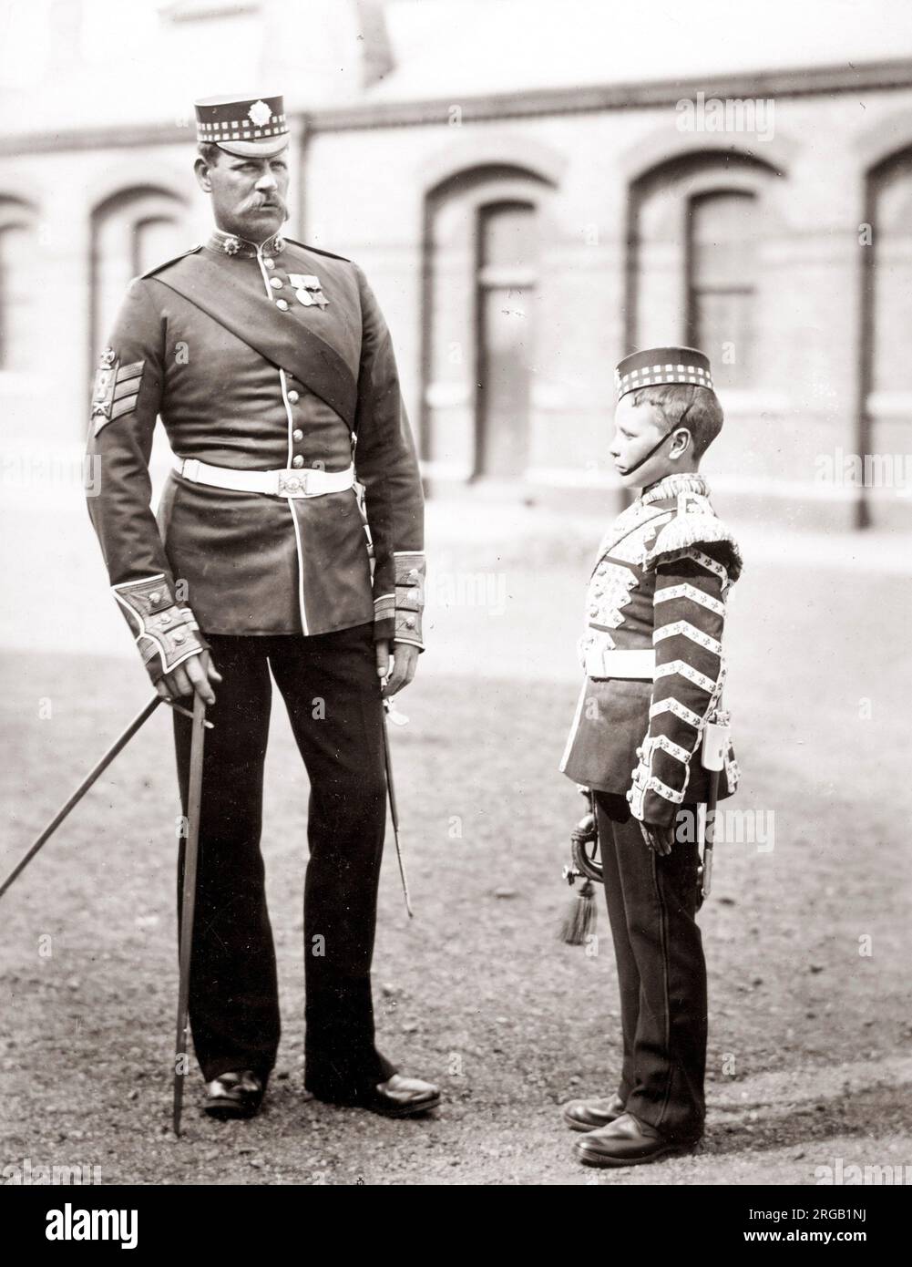 c.1890's British army regiment uniform - Drill Sergeant and drummer 1st ...