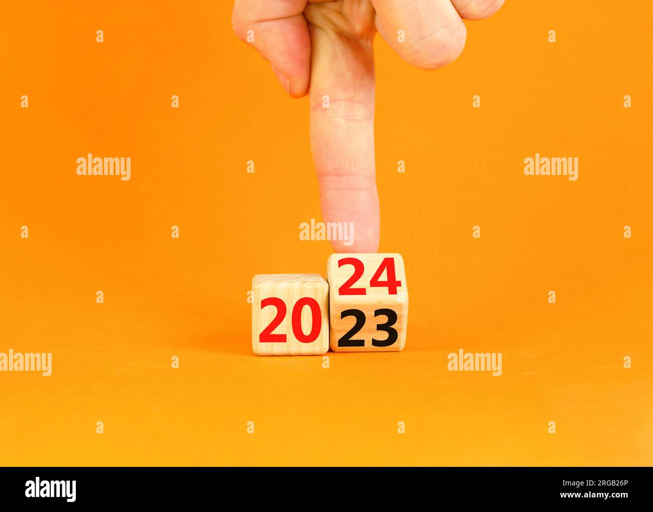 2024 happy new year symbol. Wooden cubes with number 2024. Beautiful ...