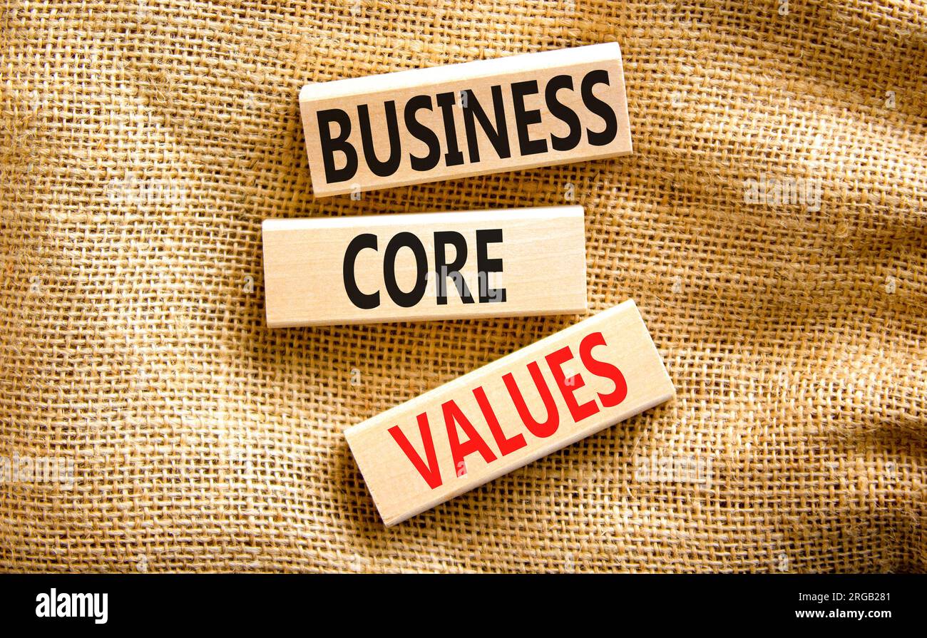 Business core values symbol. Concept words Business core values on ...