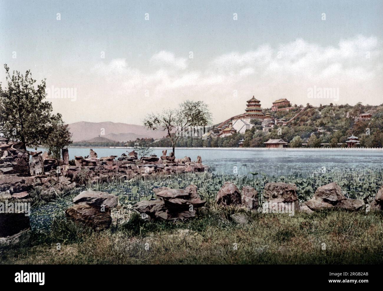Summer Palace, Peking, (Beijing) China, c.1900 Stock Photo - Alamy