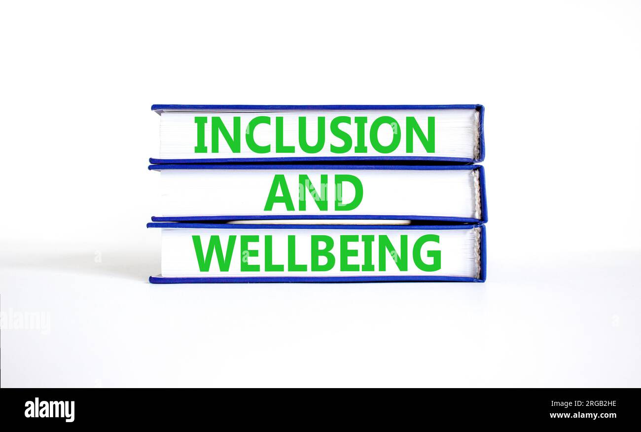 Inclusion and wellbeing symbol. Concept words Inclusion and wellbeing ...