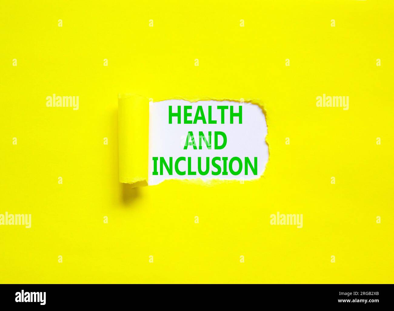 Health and inclusion symbol. Concept words Health and inclusion on ...